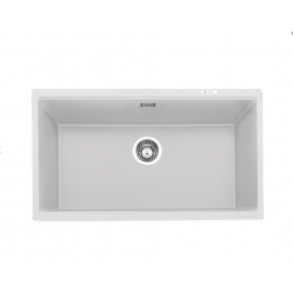 CAPLE LEE760CW Leesti 760 Single Bowl Undermount Granite Sink Chalk Whit